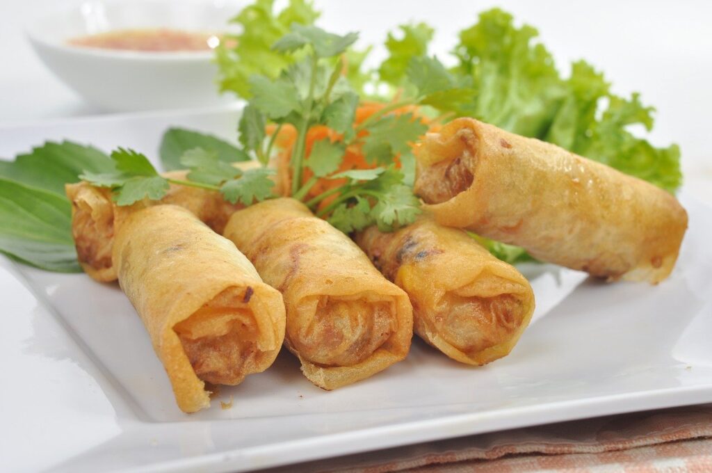 Chicken and Vegetable Spring Rolls - Tasty Recipes SA